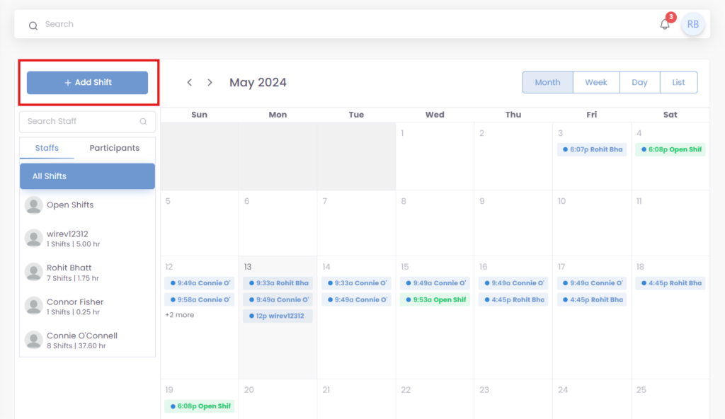 How to Add Shift on Onely CRM ? – Onely Help center